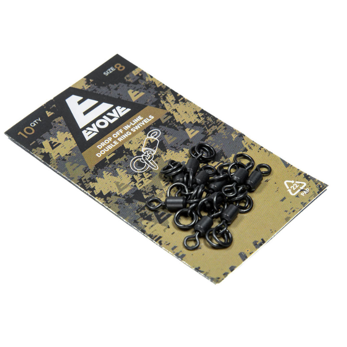 Evolve Tackle Drop Off In-Line Double Ring Swivel